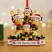 Family of 4 Ornament 4 Reindeer Family Ornament Personalized - Etsy