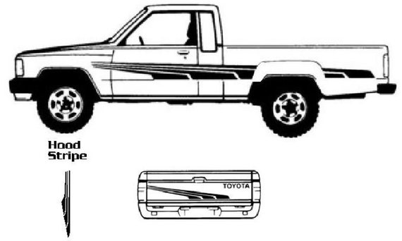 Vintage Toyota Truck Graphics