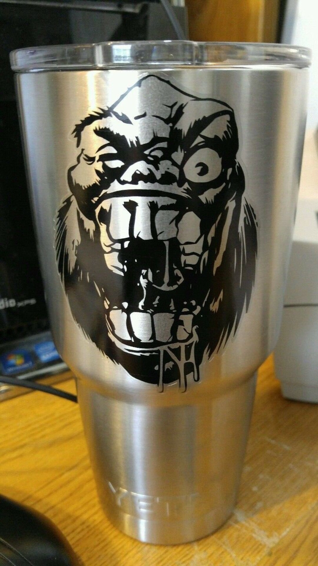 Yeti Face Rambler Tumbler Decal 20oz or 30oz Stainless Steel - Etsy