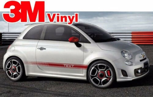 Side Stripes Fits: Fiat 500 Custom Vinyl Decal Graphics Abarth Style - Etsy