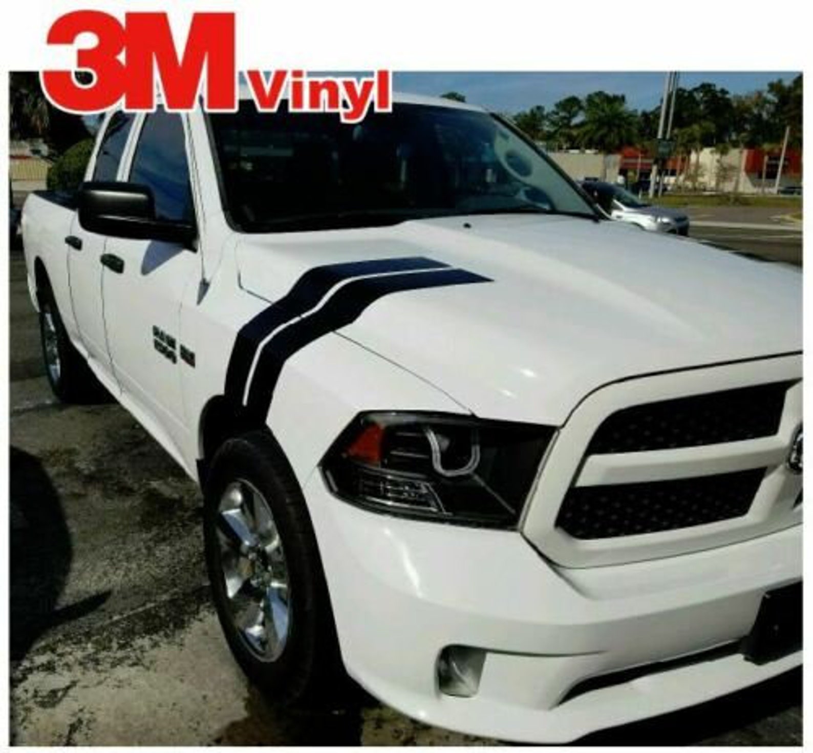 Hash Mark Stripe Fits: Dodge Ram Vinyl Decal Graphics Kit | Etsy
