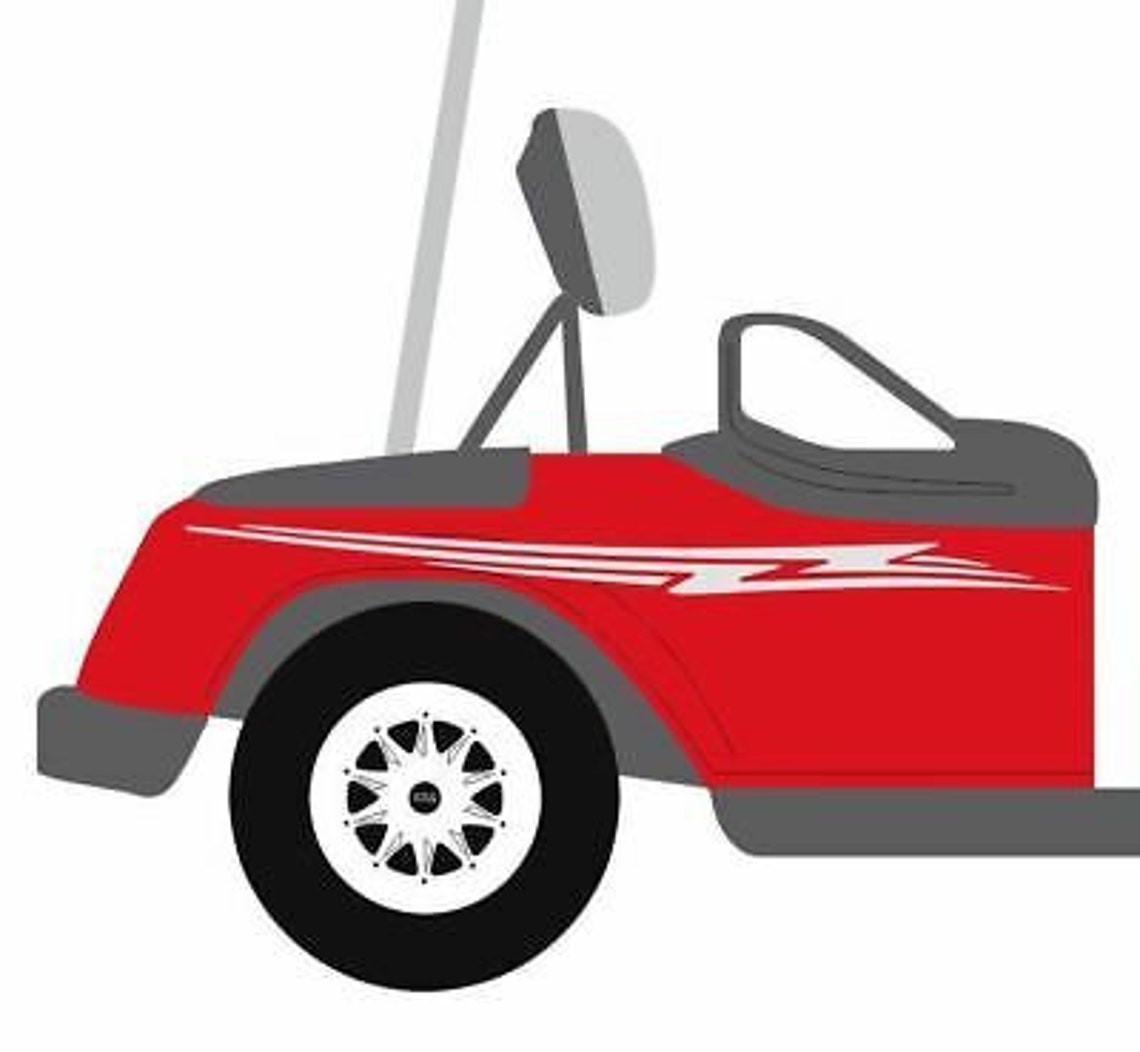 Bolt Kit Stripe 3M Vinyl Sticker Golf Cart Decal Graphic EZ Go | Etsy