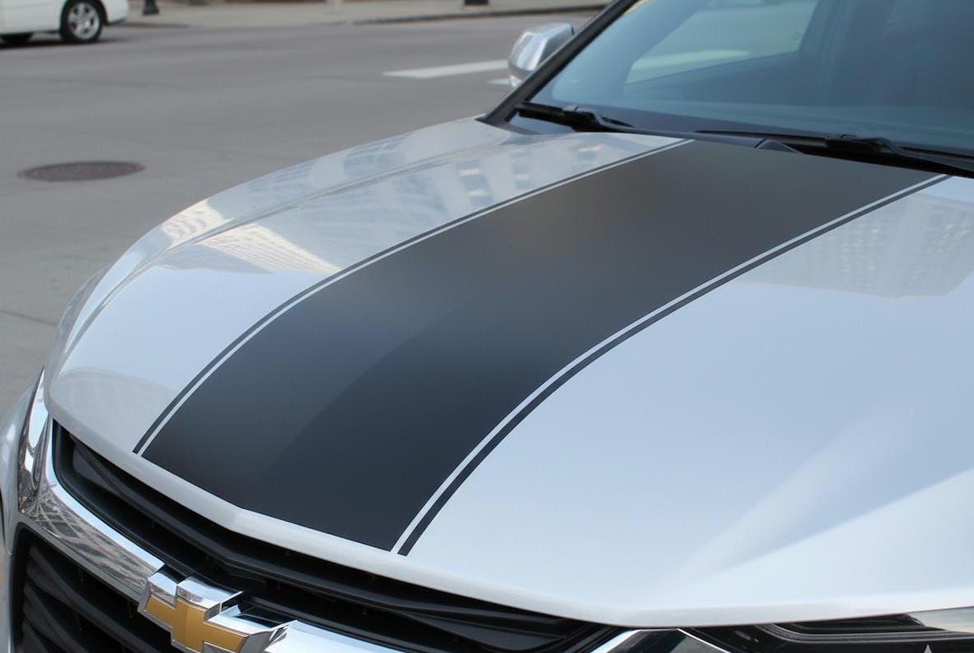 Hot Streak Hood Stripe Fits: 2019-2024 Chevy Blazer. Graphic Decal on ...
