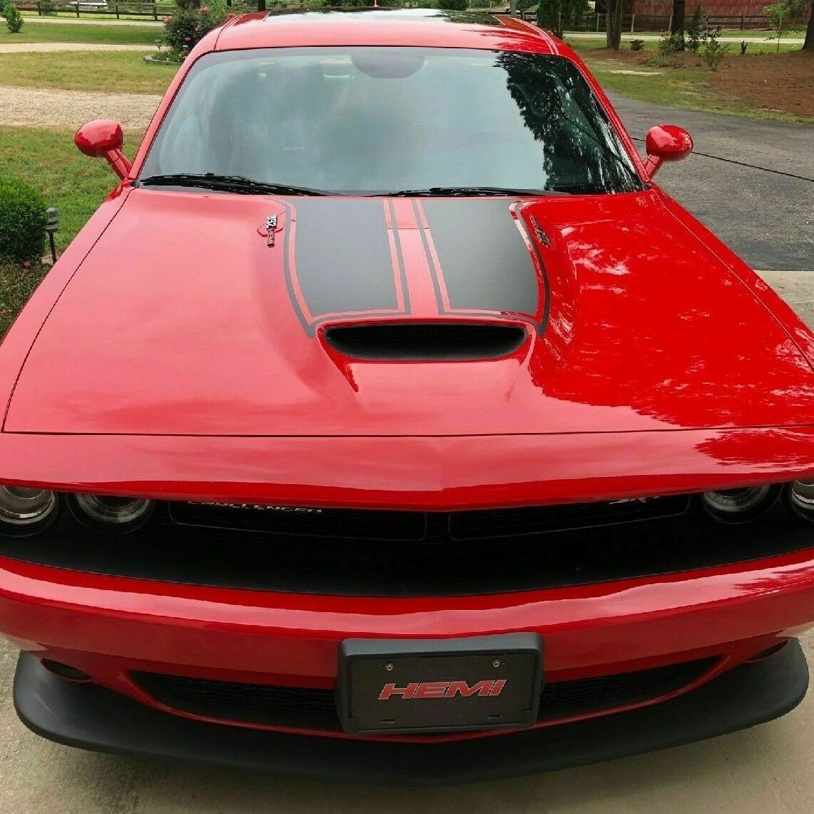 Hood Graphic Fits: 2015 - 2020 Dodge Challenger Hood Graphic Hellcat ...