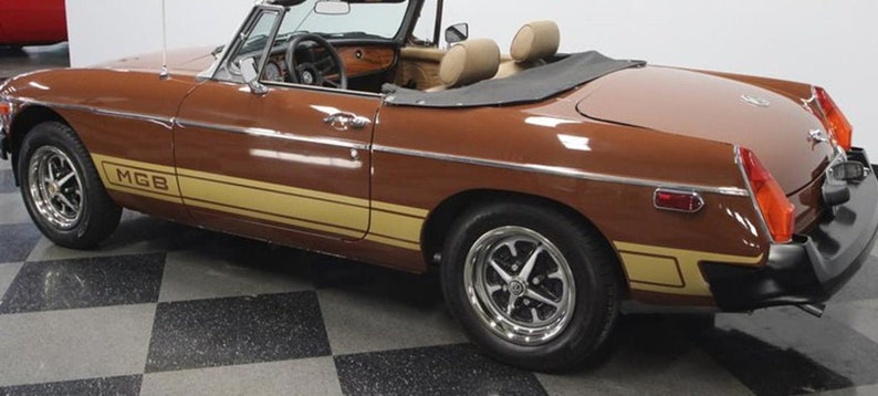 1974-1980 MG MGB Lower Rocker Side Stripe Decal Graphic Kit GT Roadster ...