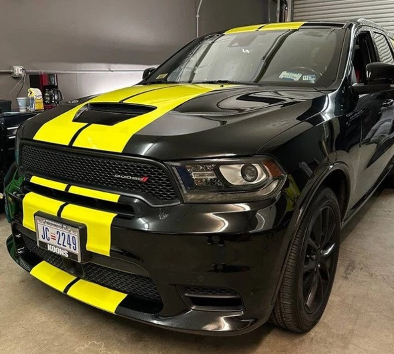 2010 -2024 Rally Racing Stripes Fits: Dodge Durango Graphics Decal on ...