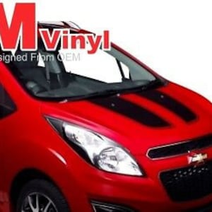 Chevy Spark 2013-2015 Rally Hood Roof Racing Stripes Pro Vinyl Graphics ...