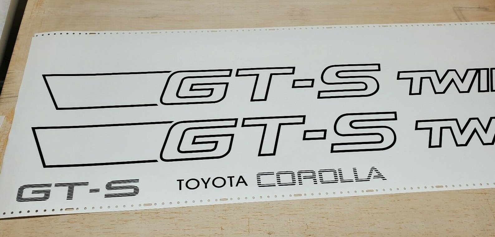 Stripe Fits: 1984 - 1987 Toyota Corolla AE86 GT-S Twin Cam 16v Decals ...