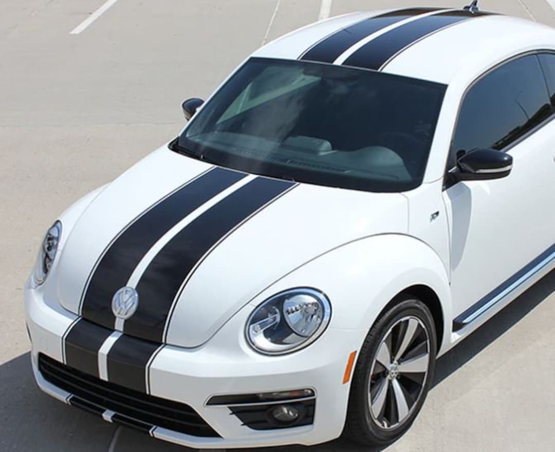 Rally Racing Stripes Fits: 2012-2019 Volkswagen Beetle Vinyl Decals ...