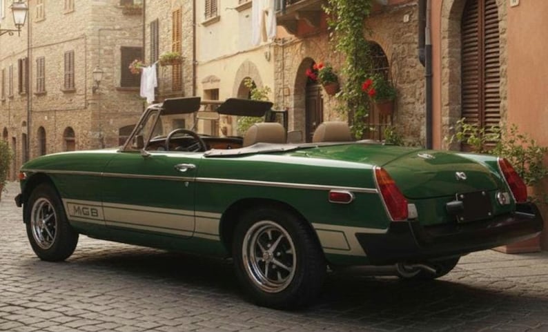 1974-1980 MG MGB Lower Rocker Side Stripe Decal Graphic Kit GT Roadster ...