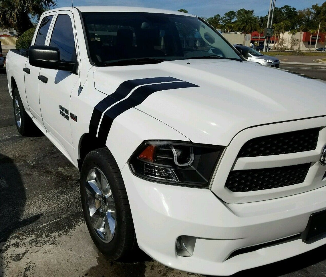 Hash Mark Stripes Fits: Dodge Ram Vinyl Decal Graphics Kit 1500 2500 ...