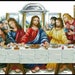 Jesus Christ Last Supper 12 Apostles Embroidery Counted Cross Stitch ...