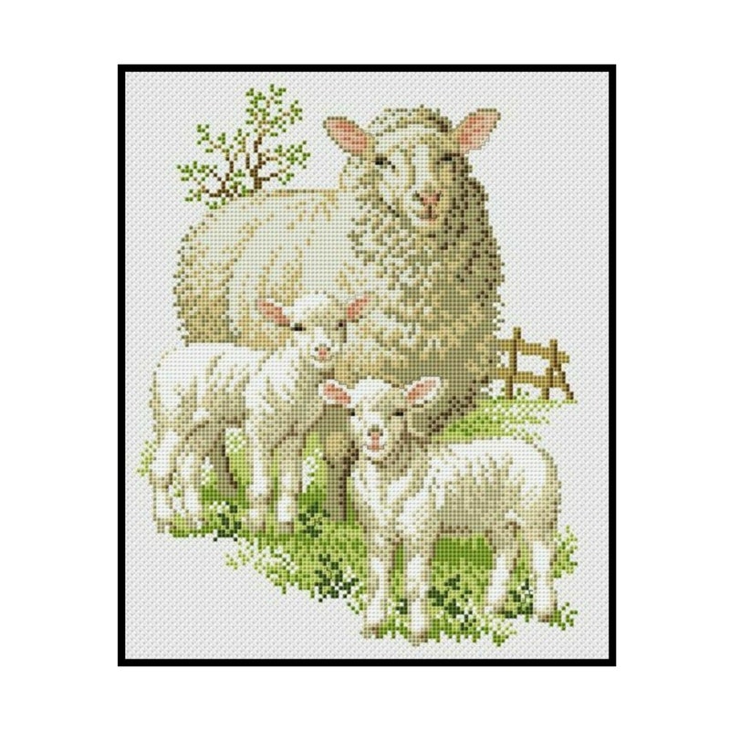 Cross Stitch Sheep - Etsy