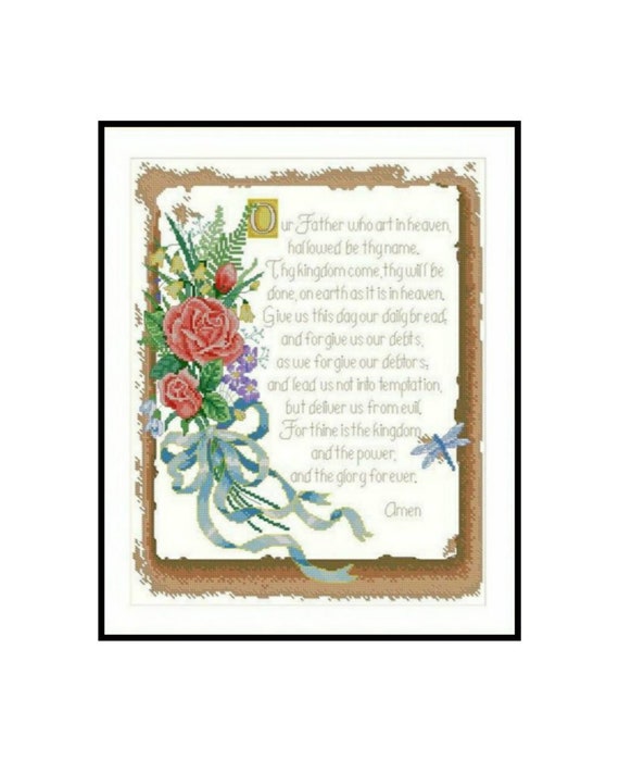 Lord Prayer Our Father Jesus Christ Rose Flowers Plants - Etsy Australia