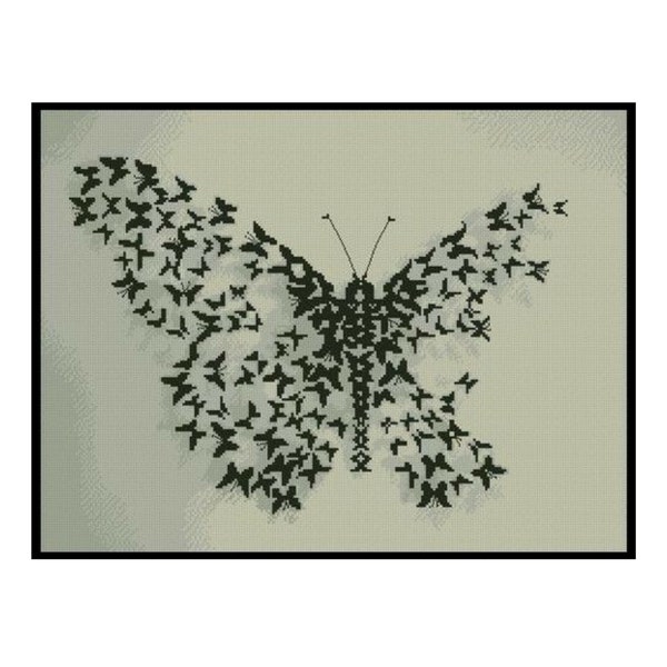 Butterfly Blackwork Pattern - Etsy