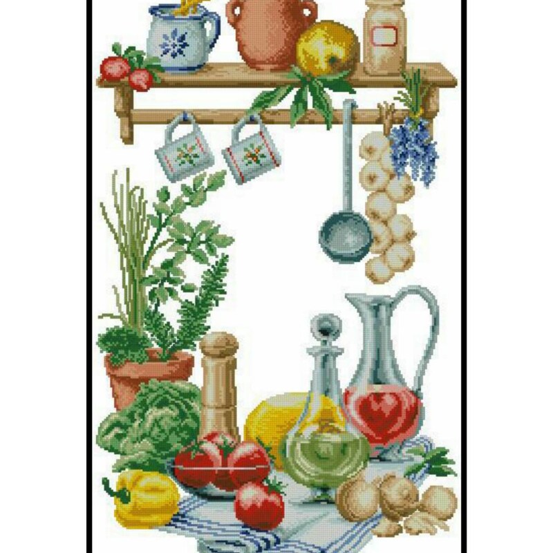 Kitchen Cross Stitch - Etsy