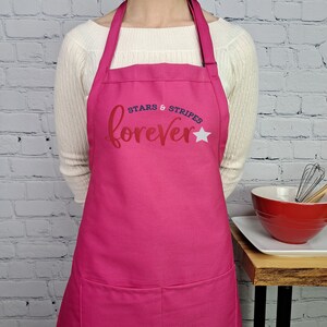 Patriotic Apron Stars and Stripes Forever Embroidered With Pockets and ...