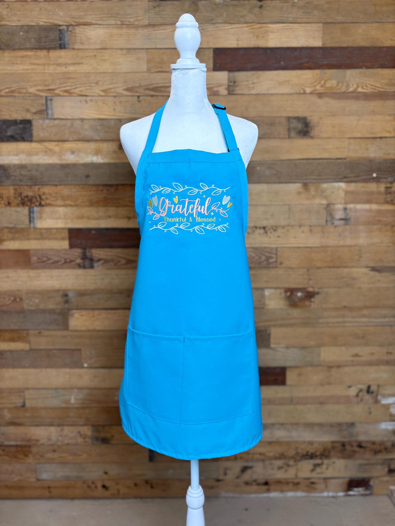 Fall Apron Grateful, Thankful and Blessed Thanksgiving Autumn Apron ...