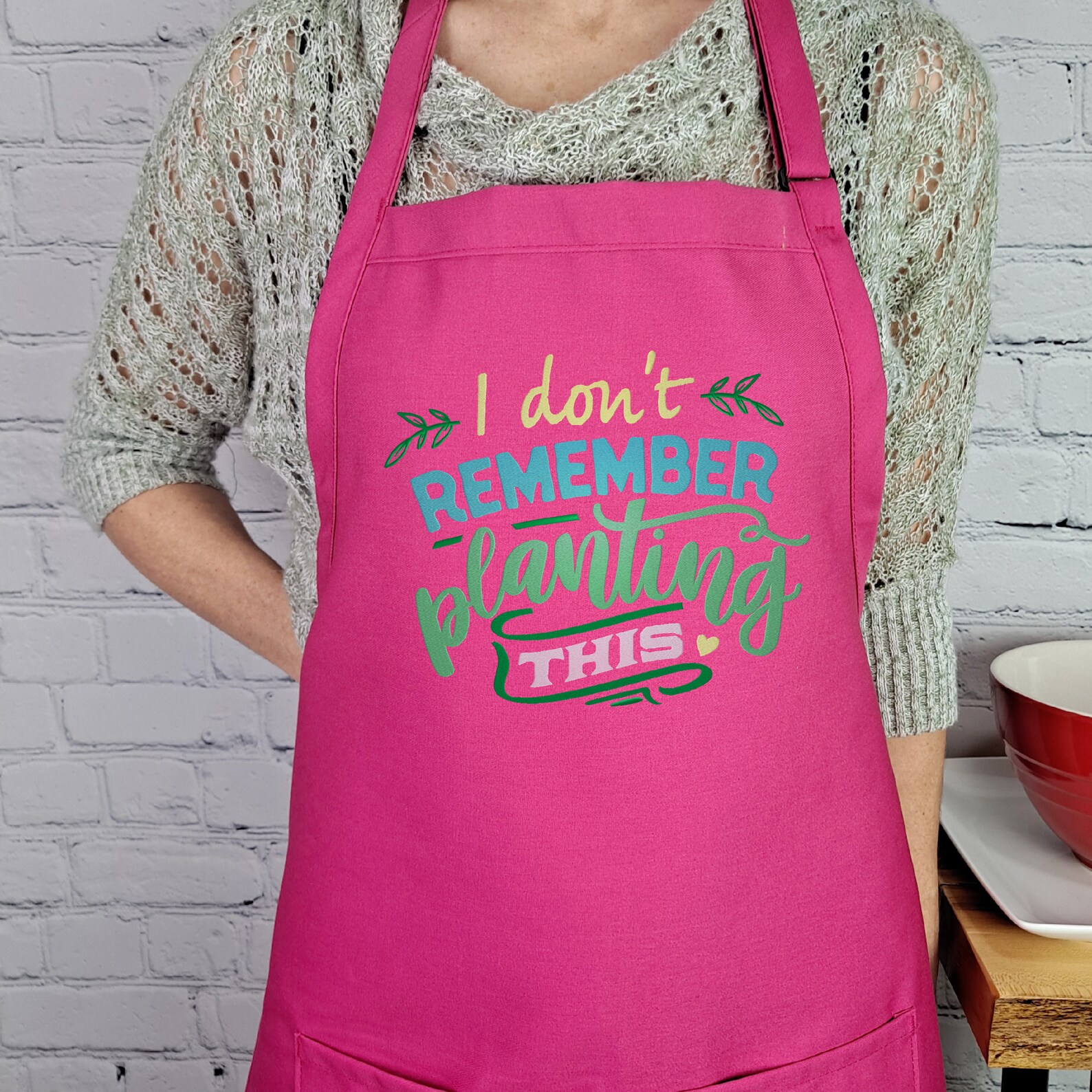 Embroidered Gardening Apron: "i Don't Remember Planting This" - Etsy