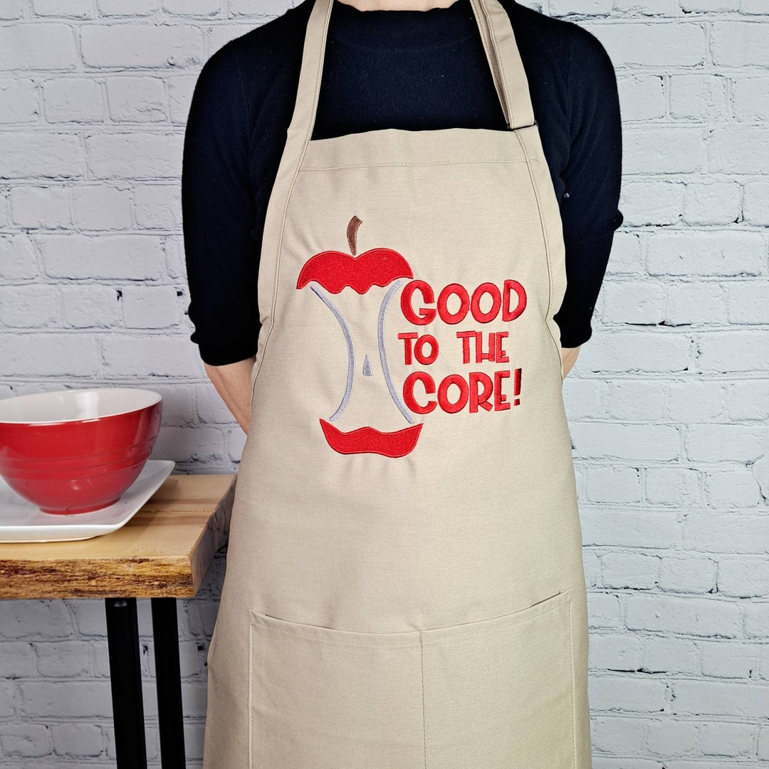 Apple Apron Good to the Core Teachers Kitchen Apron - Etsy