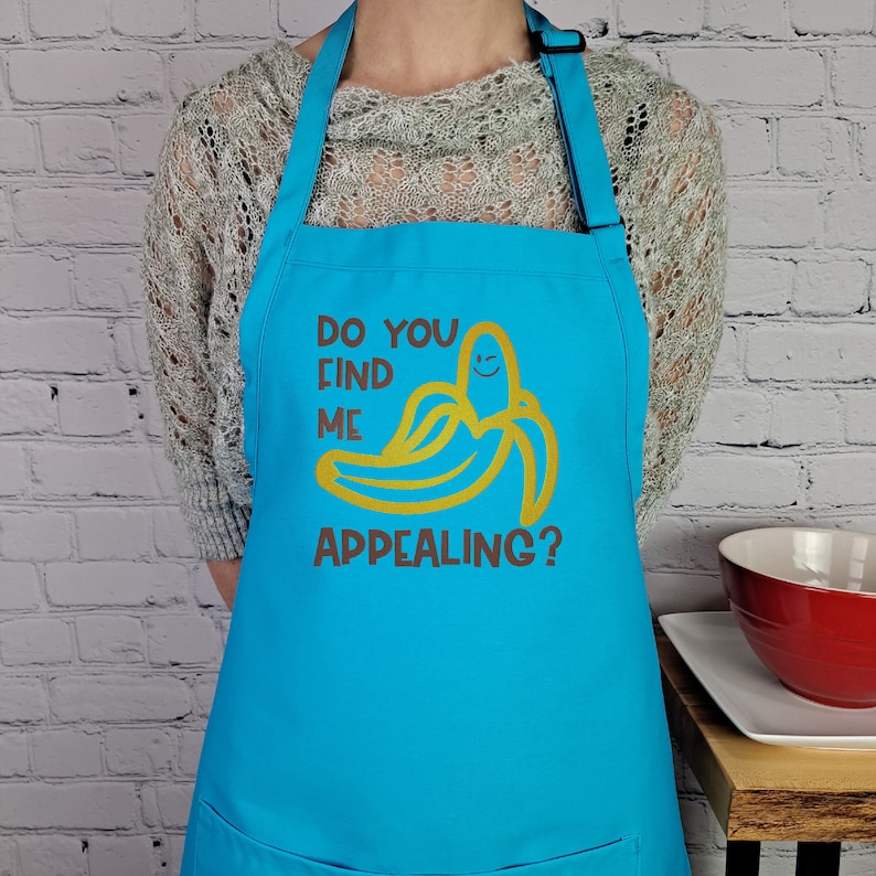 Funny Banana Embroidered Apron: Pun Humor Kitchen Gift - Etsy