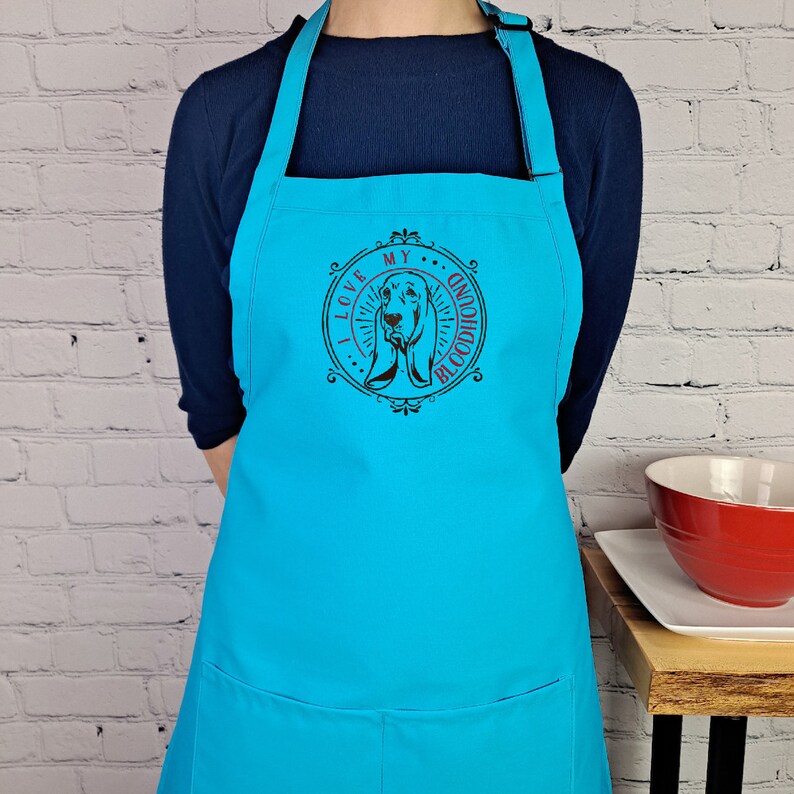 Embroidered Blood Hound Apron: - Etsy