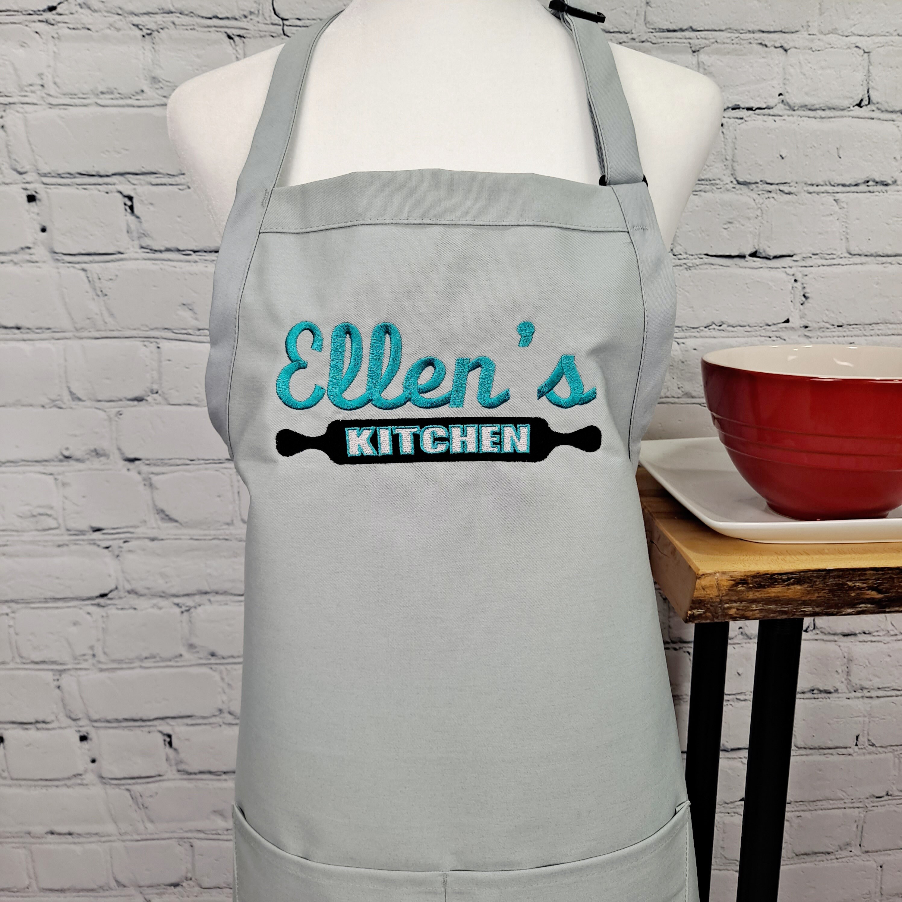 Customizable Apron Baking Apron Embroidered Apron With - Etsy UK