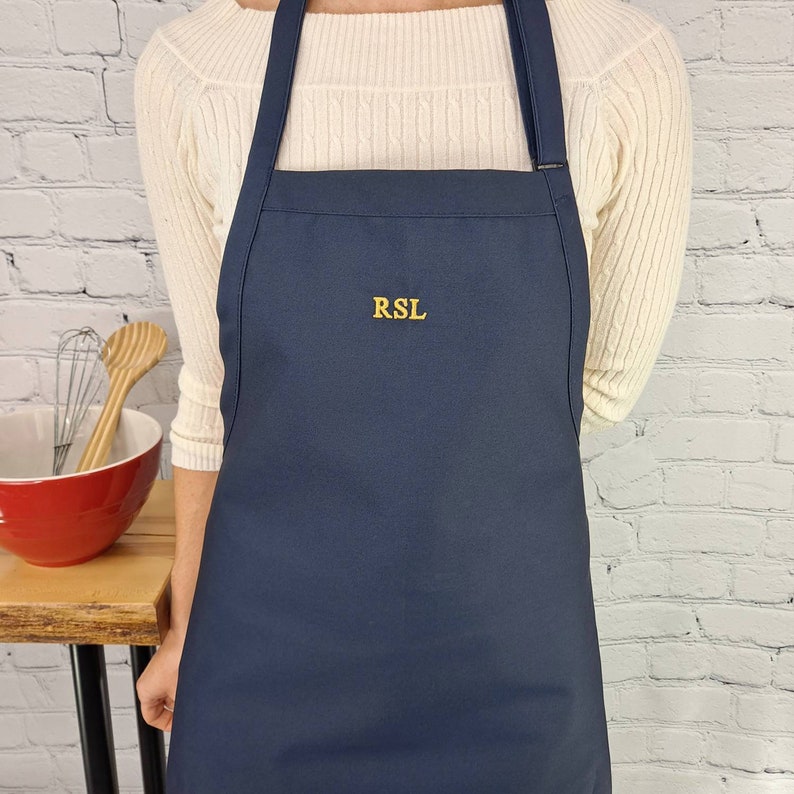 Embroidered Name Apron: Custom Kitchen Apron, USA Made - Etsy