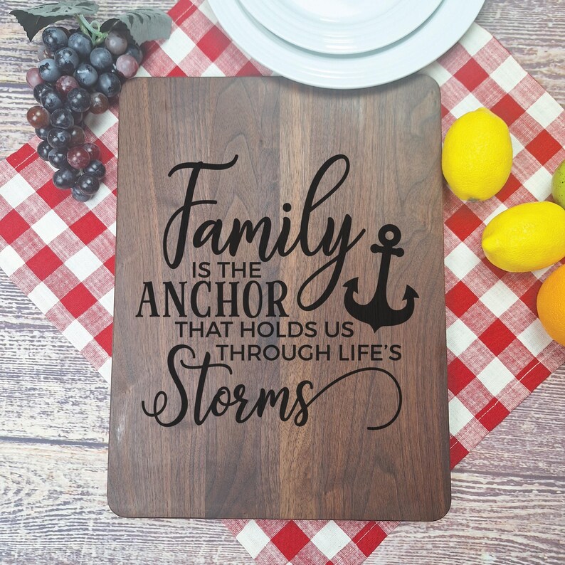 Cutting Board for New Family House Warming Gift for Newlyweds Engraved ...
