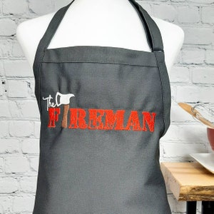 Her Fireman His Flame Couples Apron - Etsy