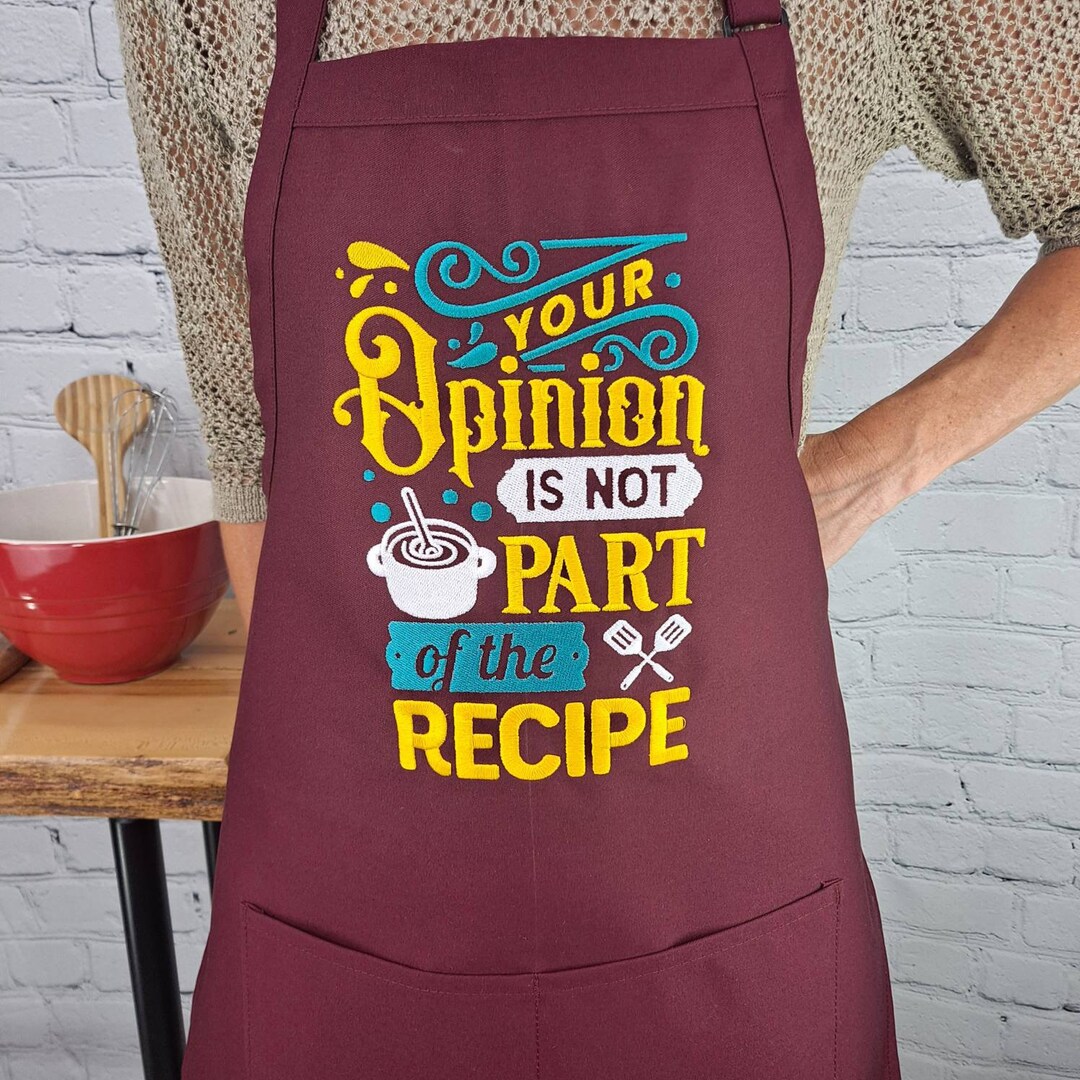 Funny Apron Your Opinion Kitchen Apron Sarcastic Cooking Humor - Etsy
