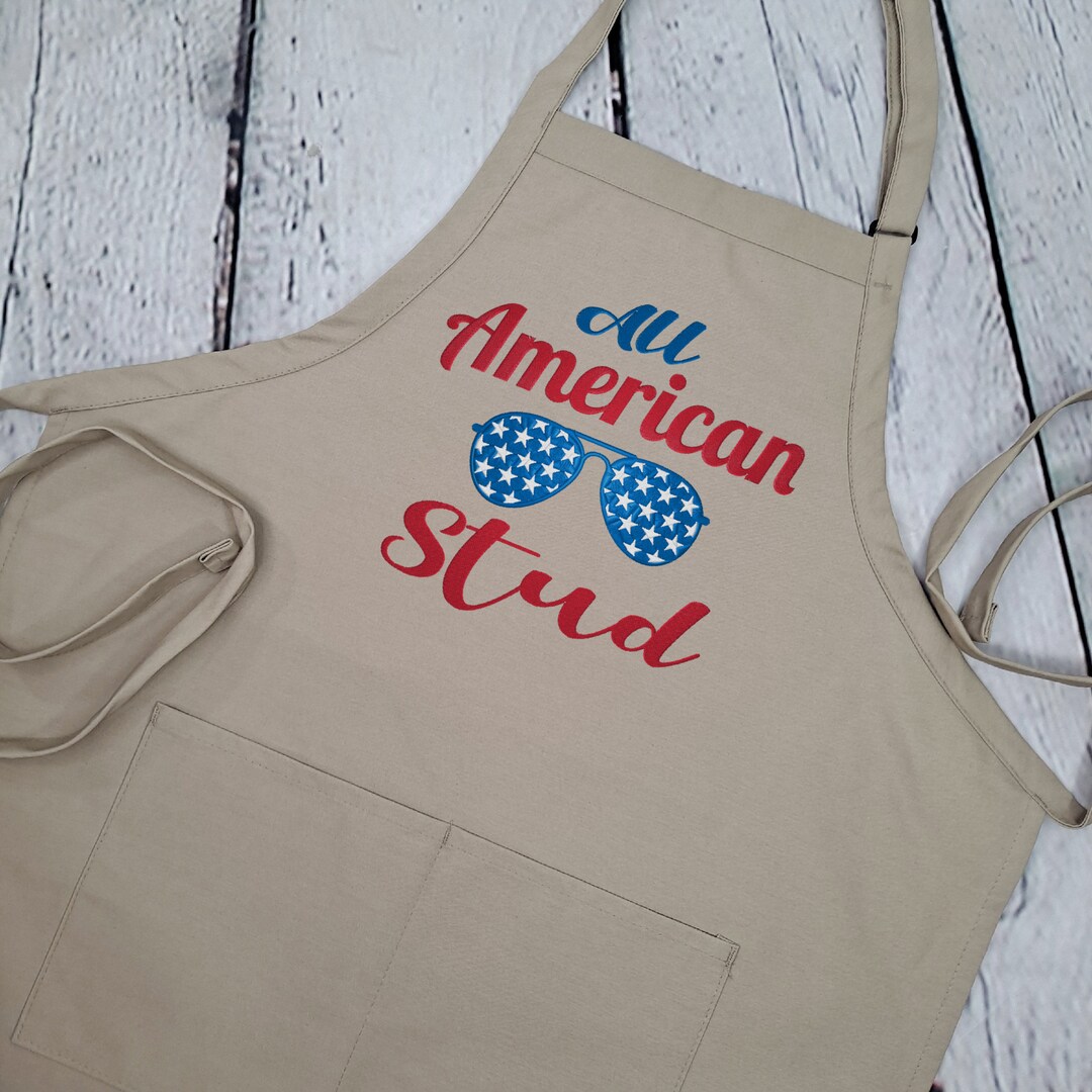 All American Stud Grilling Apron With Pockets and Adjustable - Etsy