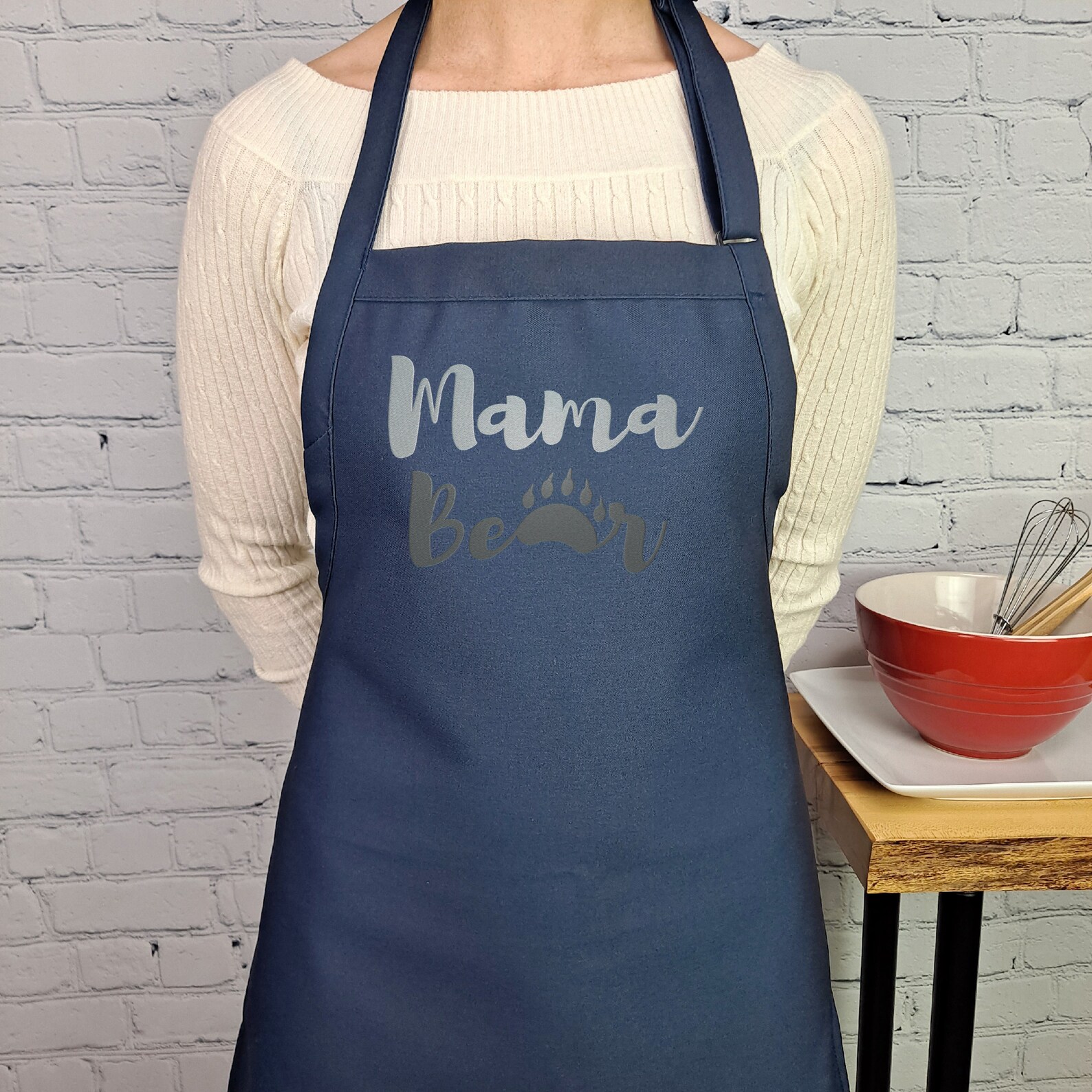 Mama Bear Apron: Embroidered Mother's Day Gift, USA Made - Etsy