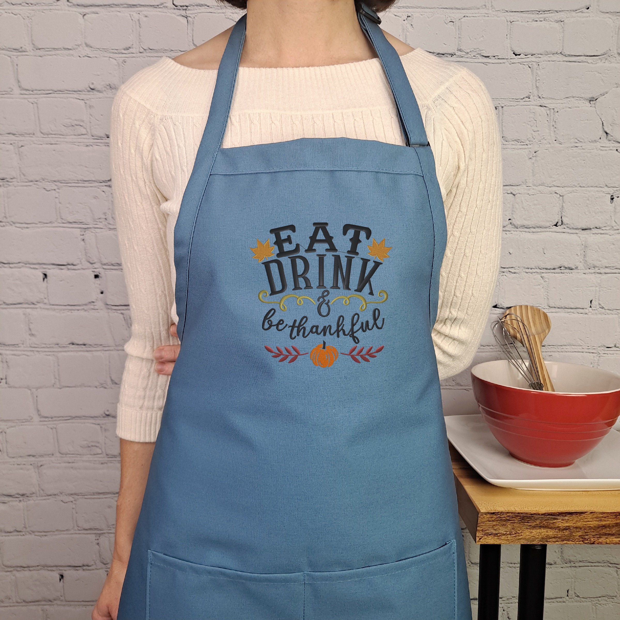 Thanksgiving Apron Be Thankful Apron With Pockets and - Etsy