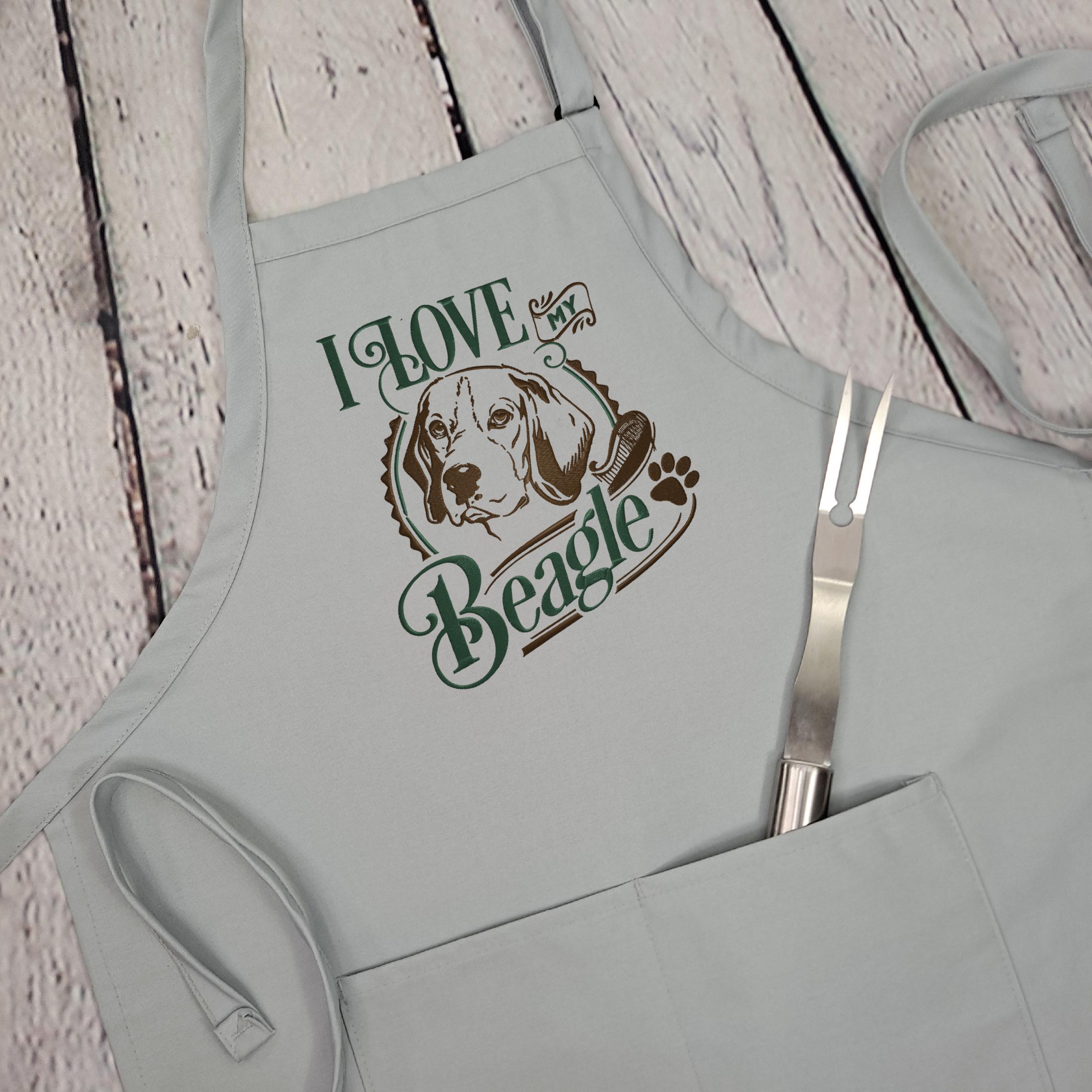 Beagle Dog Lovers Embroidered Kitchen Apron - Etsy