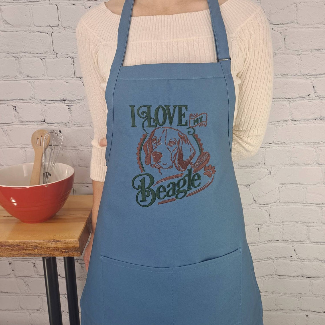 Beagle Dog Lovers Embroidered Kitchen Apron - Etsy