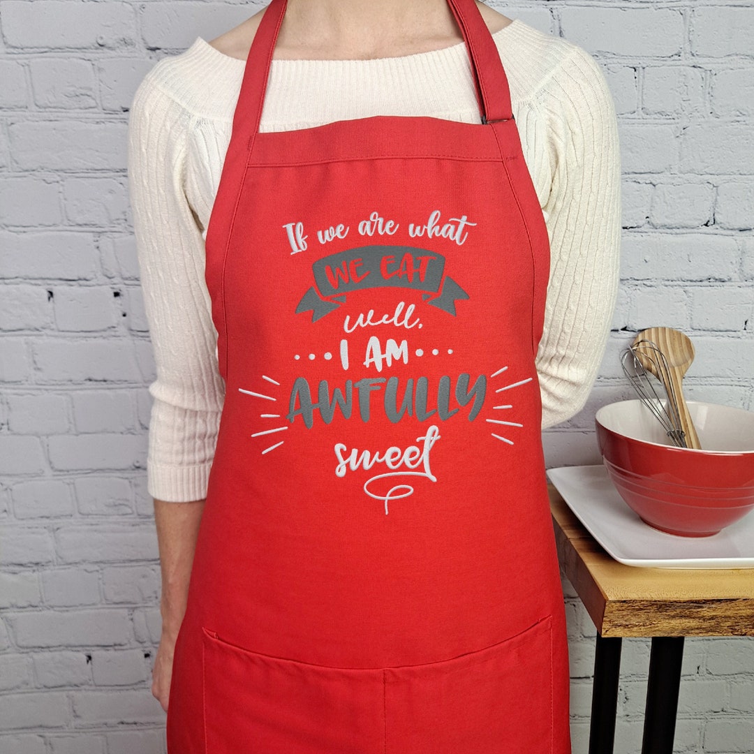 Embroidered Kitchen Apron: Funny Humor Gift With Pockets - Etsy