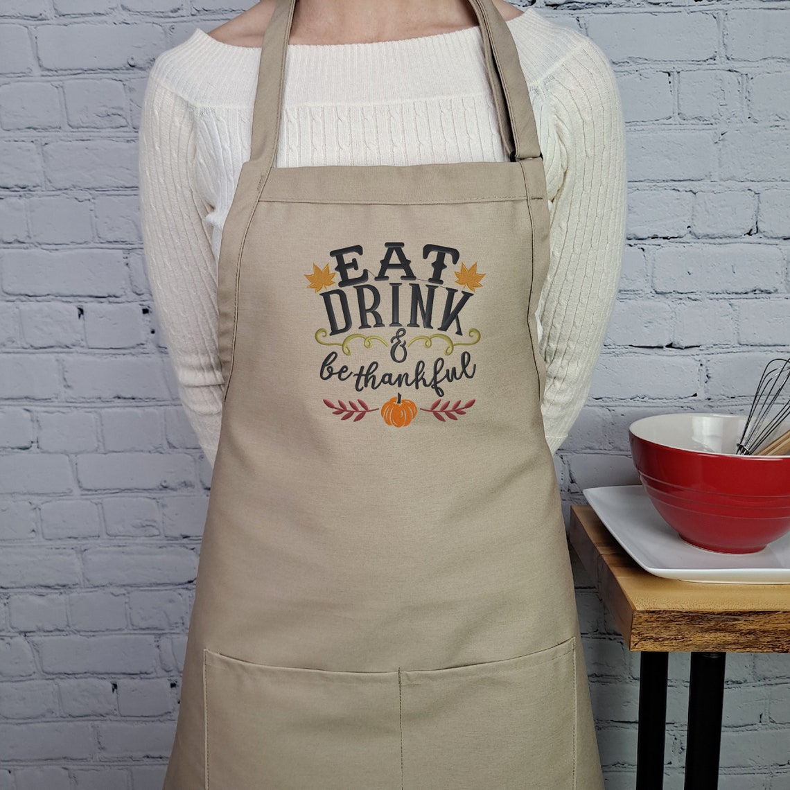 Thanksgiving Apron Be Thankful Apron With Pockets and - Etsy