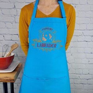Labrador Retriever Dog Apron Embroidered Kitchen Apron Rescue Pet ...