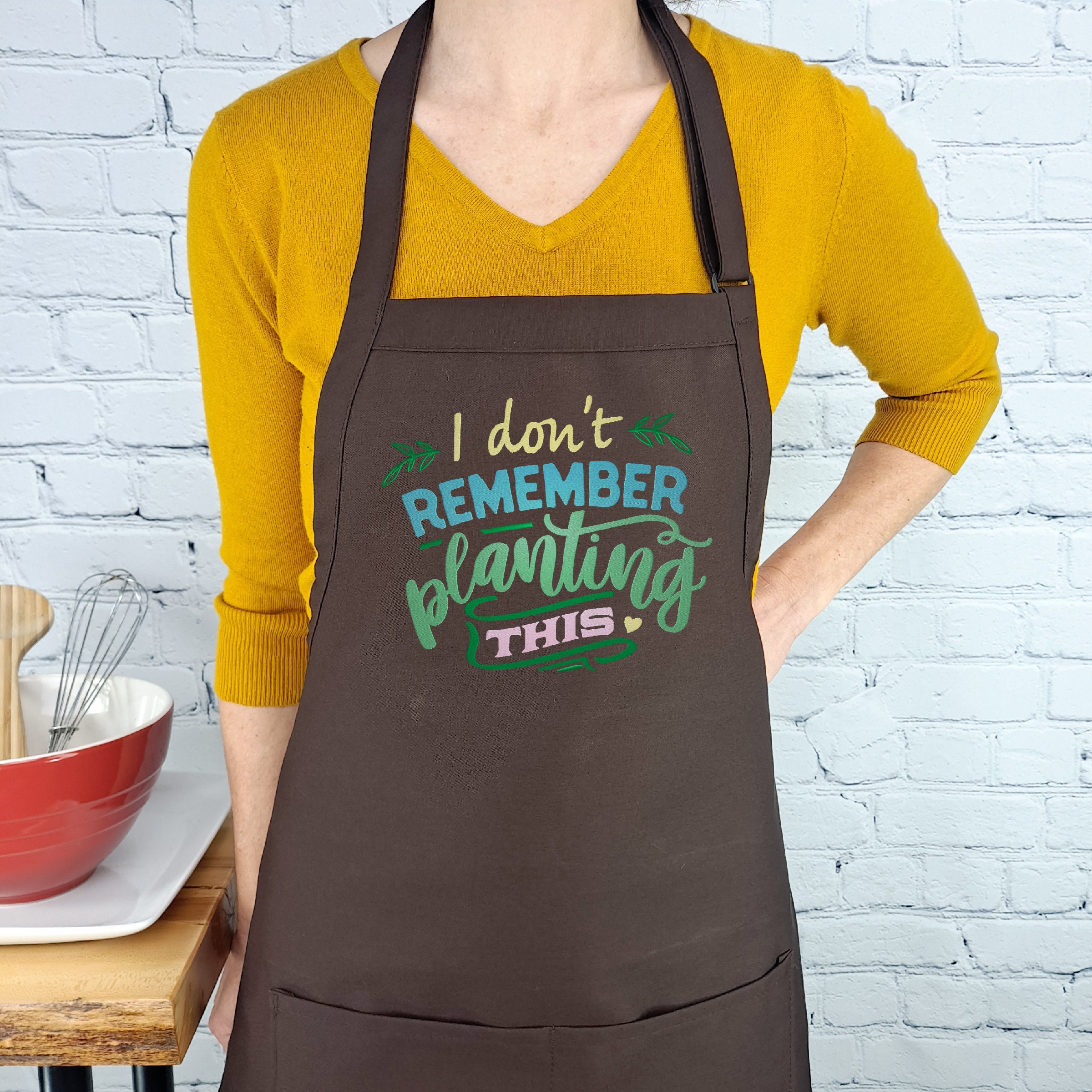 Embroidered Gardening Apron: "i Don't Remember Planting This" - Etsy