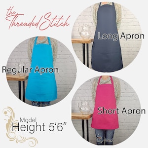 Custom Embroidered Logo Aprons: Restaurant, Cafe, Chef - Made in USA - Etsy