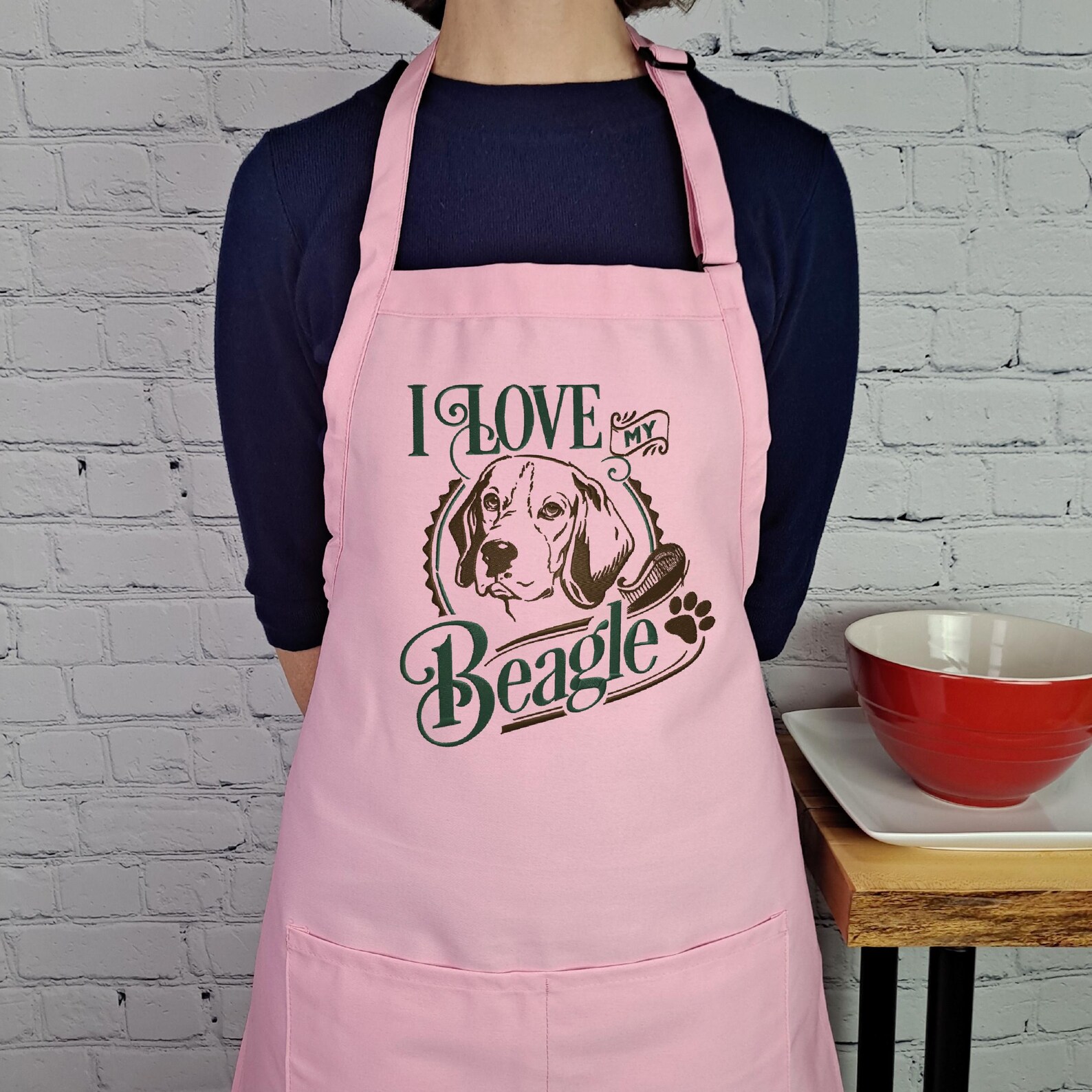 Beagle Dog Lovers Embroidered Kitchen Apron - Etsy