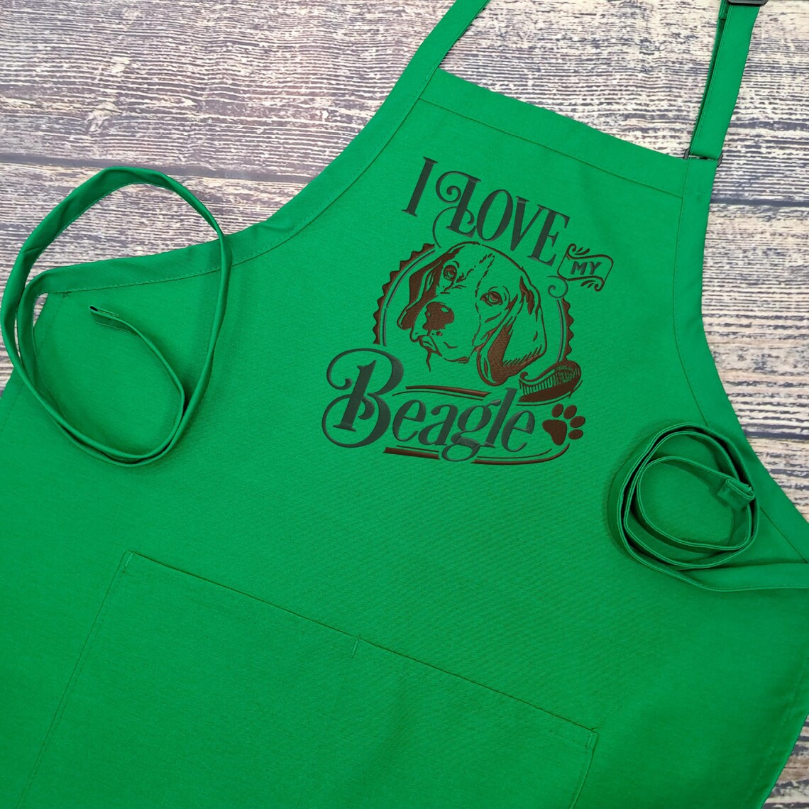Beagle Dog Lovers Embroidered Kitchen Apron - Etsy