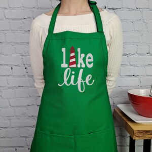Lake Life Apron Lighthouse Kitchen Cooking Summer Grilling Apron - Etsy