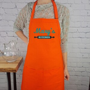 Customizable Apron Baking Apron Embroidered Apron With Customized ...