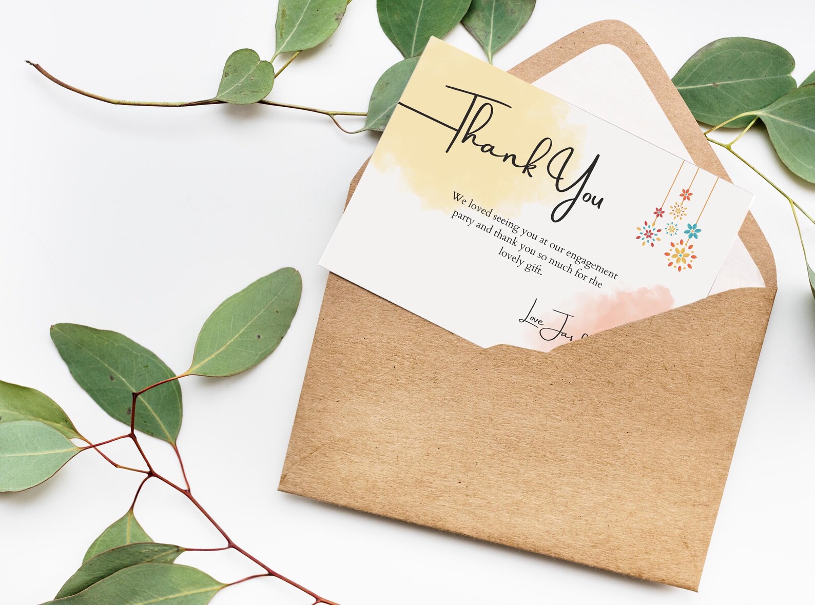 Editable Thank You Card Indian Bollywood Inspired for After an Event or ...