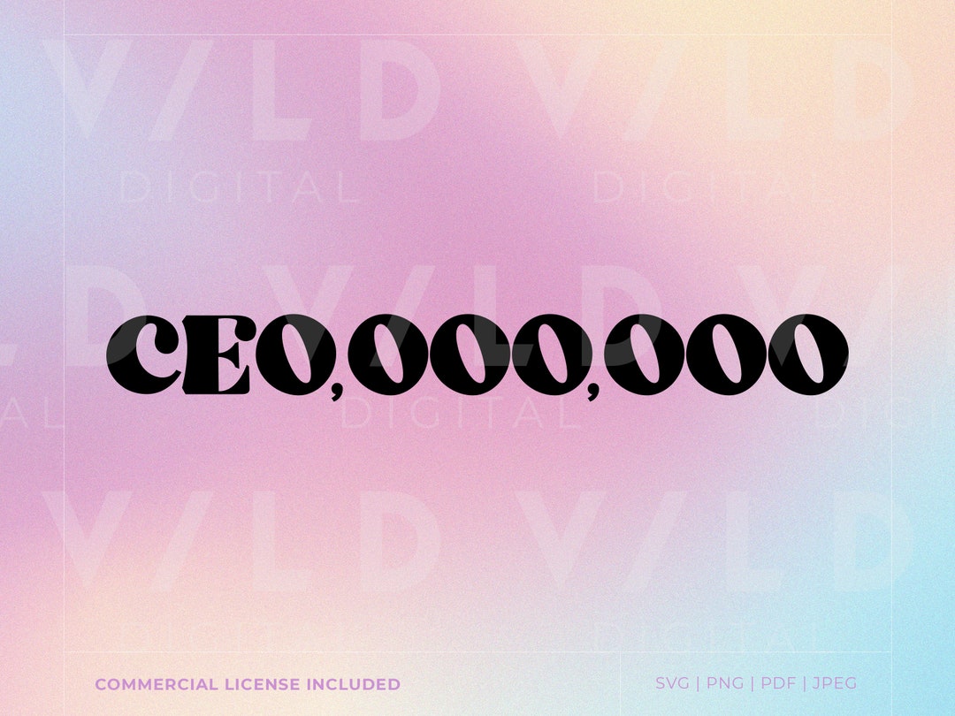 Ceo,ooo,ooo SVG / Thirtieth Birthday Digital File / Digital File for ...