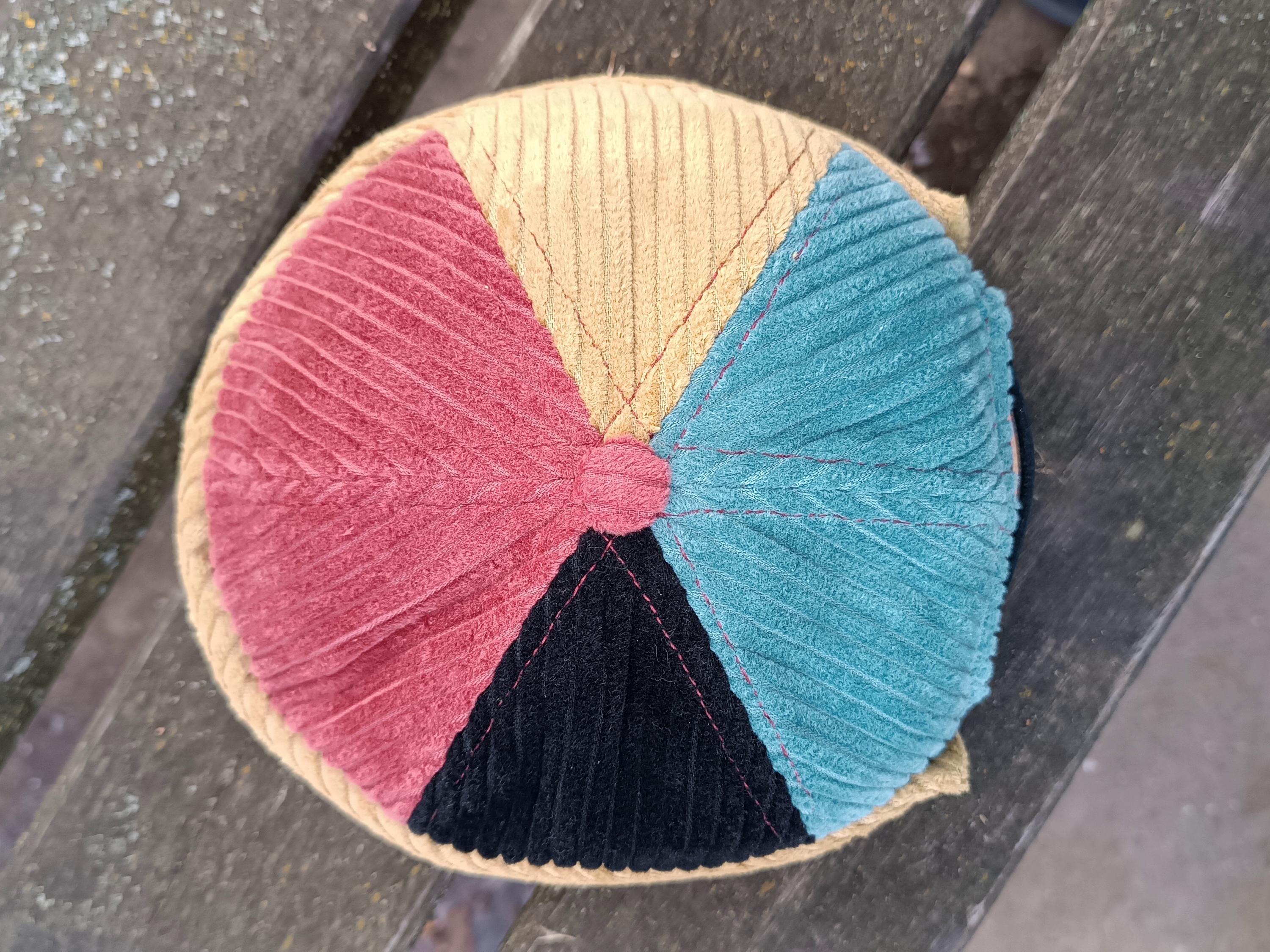 Vintage Style Brimless Docker Cap With Patchwork Design - Etsy