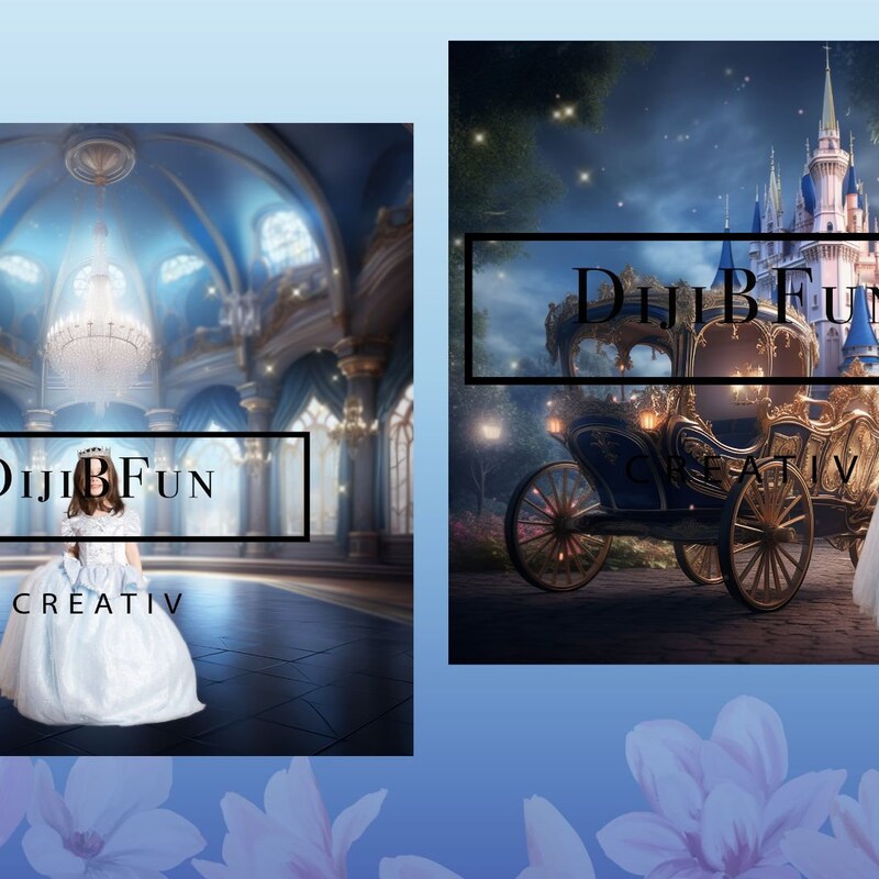 Cinderella Backdrop - Etsy