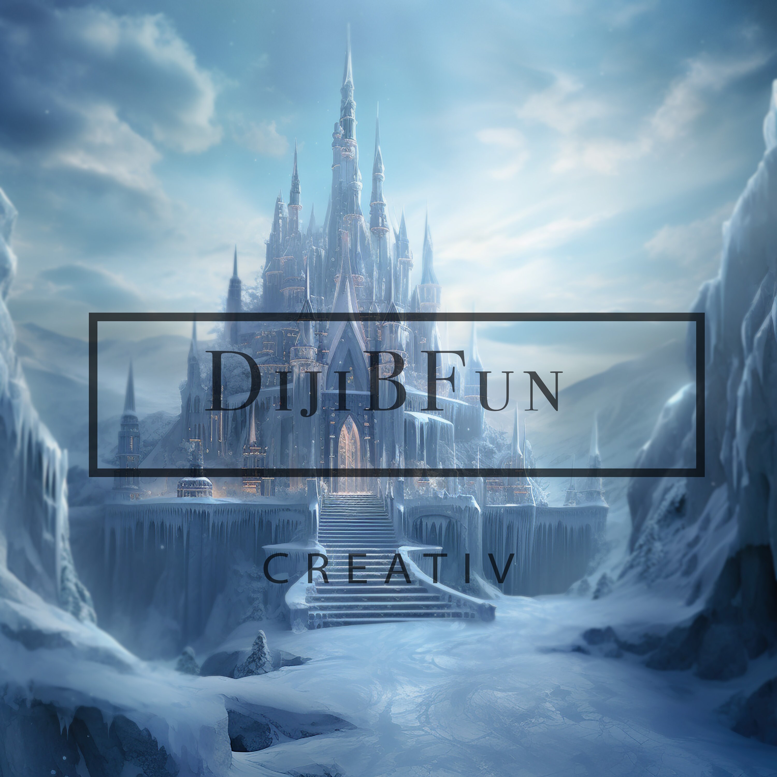 Easy to Use Digital Backdrop Background Bundle, 2 Frozen Theme Images ...